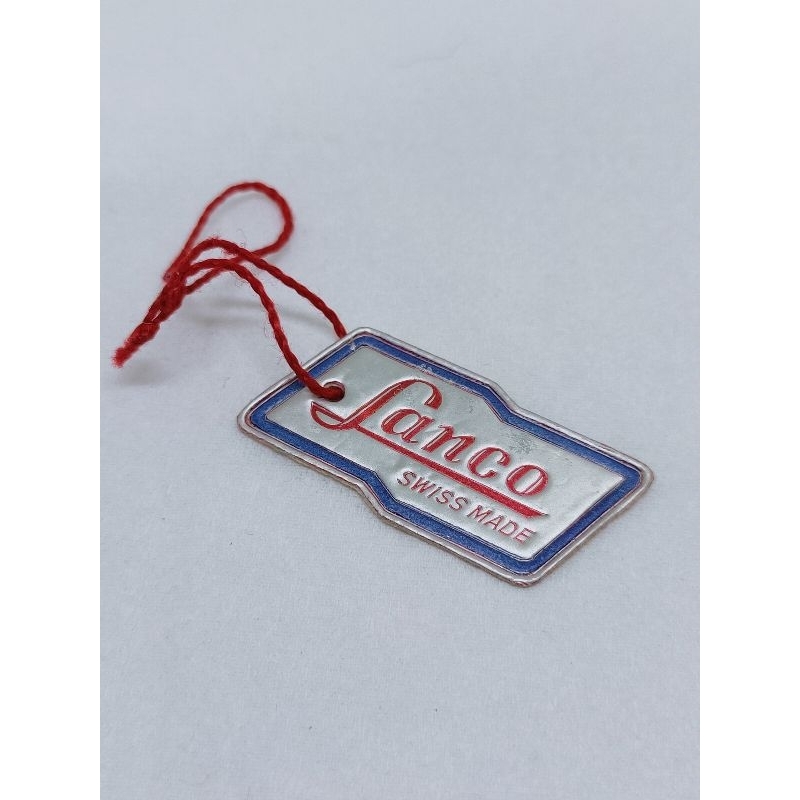 Jual Lanco swiss made hang tag gantungan label merk jam tangan antik ...