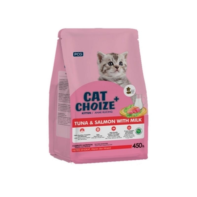 Jual CAT CHOIZE Plus Kitten Makanan Anak Kucing Tuna & Salmon with Milk ...