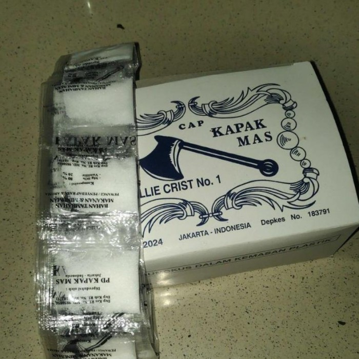 Jual vanili cap kapak emas 1 dus isi 100 sachet | Shopee Indonesia