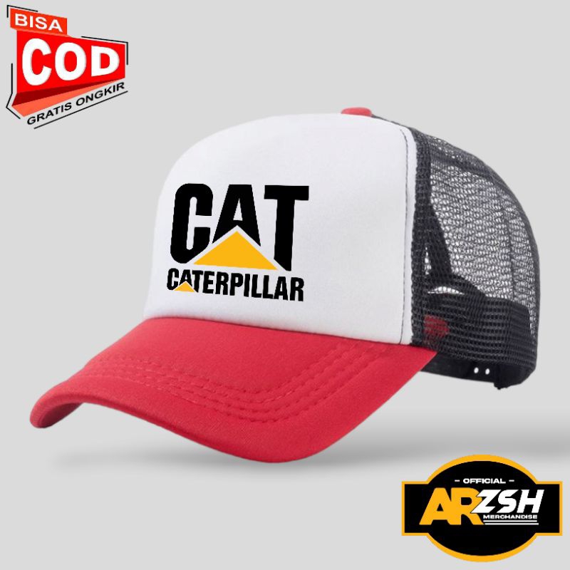 Jual Topi Caterpillar Trucker Jaring | Topi Trucker Jaring Distro | Hat ...