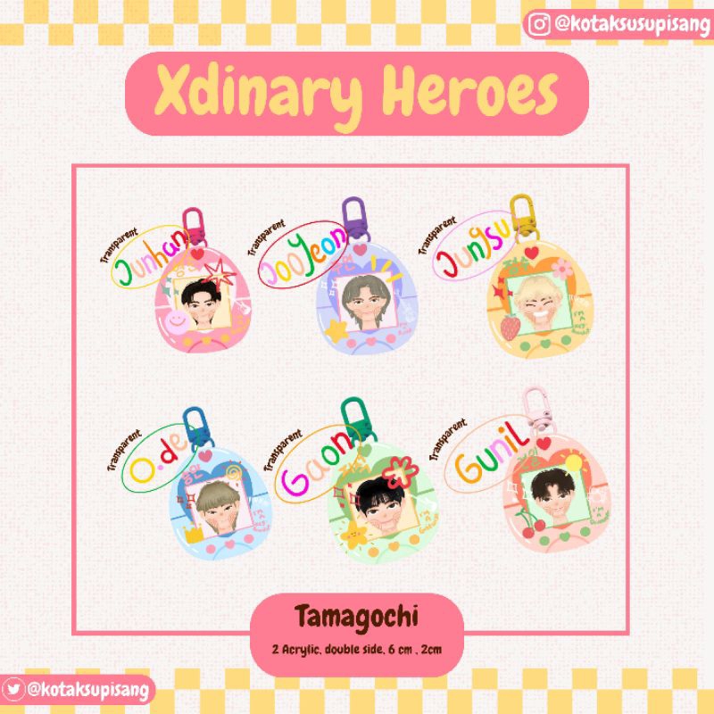 Jual [READYSTOCK] Xdinary Heroes Acrylic Keychain Tamagochi | Shopee ...