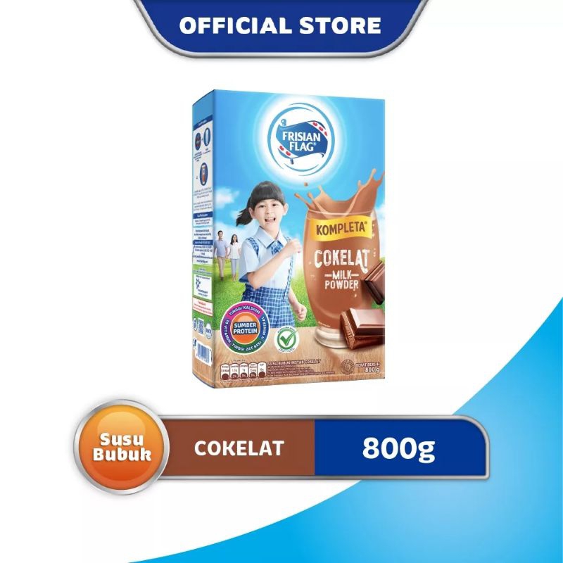 Jual Susu Frisian Flag Kompleta Cokelat 800g 800 800gr gram | Shopee Indonesia