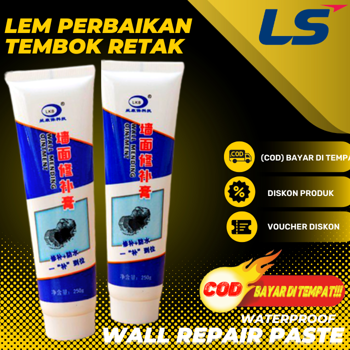 Jual Lem Tembok Perawatan Dinding Retak Berlubang Anti Bocor Super Kuat ...