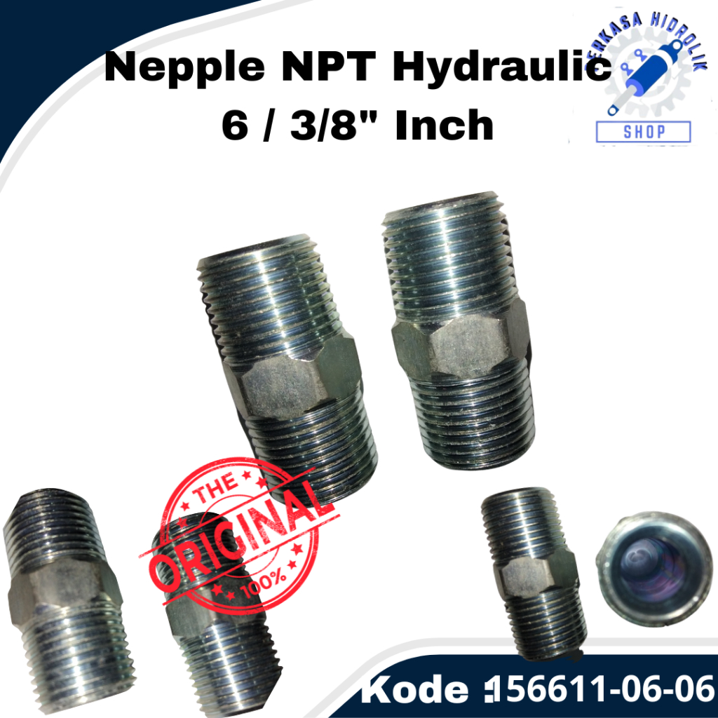 Jual Hydraulic Nepple NPT 3/8" Inch | Shopee Indonesia