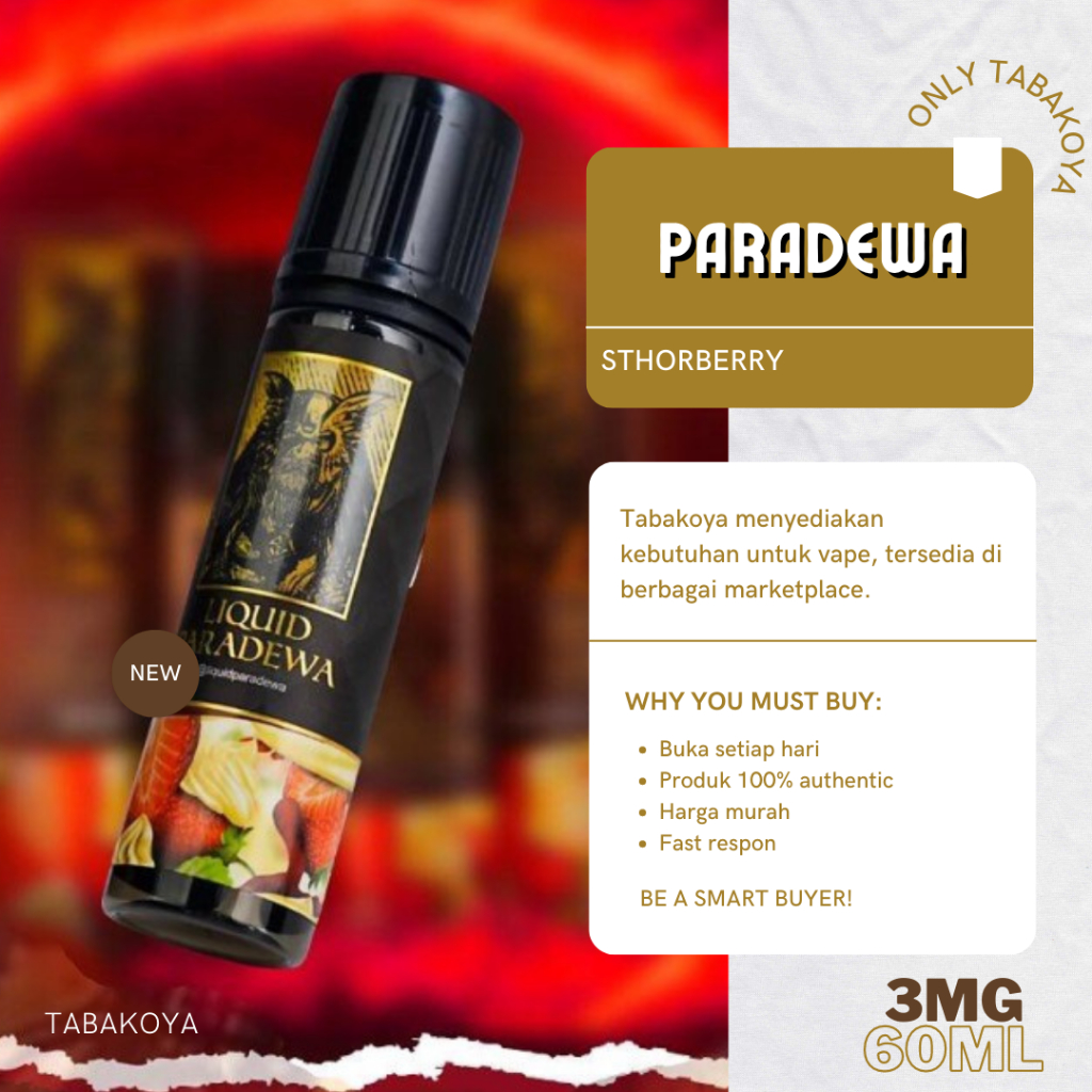 Jual LIQUID PARADEWA STHORBERRY 3MG 60ML CREAMY SERIES BY RCRAFT x ...