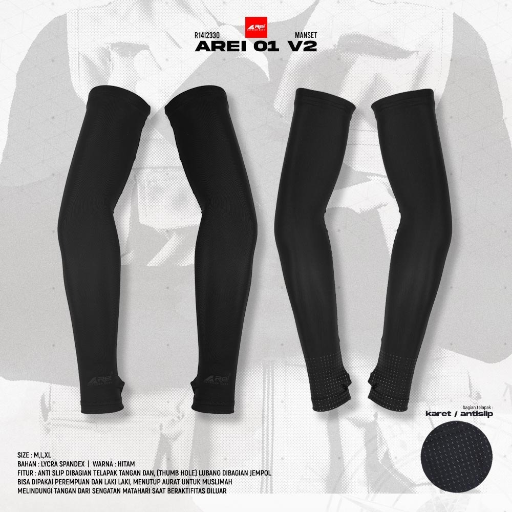 Jual Manset Tangan Arei 01 V2 Hitam Arei Outdoorgear | Shopee Indonesia