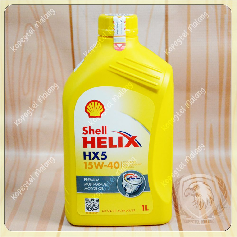 Jual Oli SHELL Helix HX5 15W-40 1L 11158bk | Shopee Indonesia