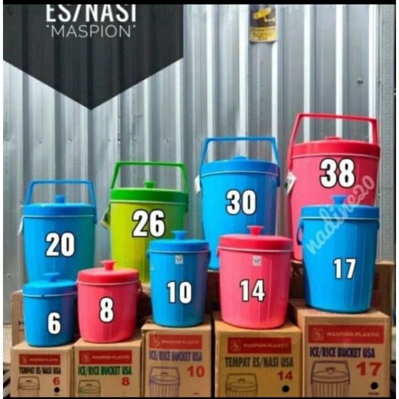 Jual Termos Es / Termos Nasi / Ice Rice Bucket MASPION uk 6,8,10,14,17 ...