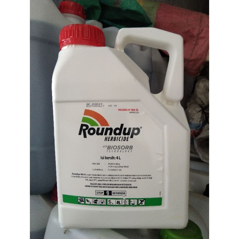 Jual Herbisida sistemik ROUNDUP 486SL 4ltr NUFARM INDONESIA | Shopee ...