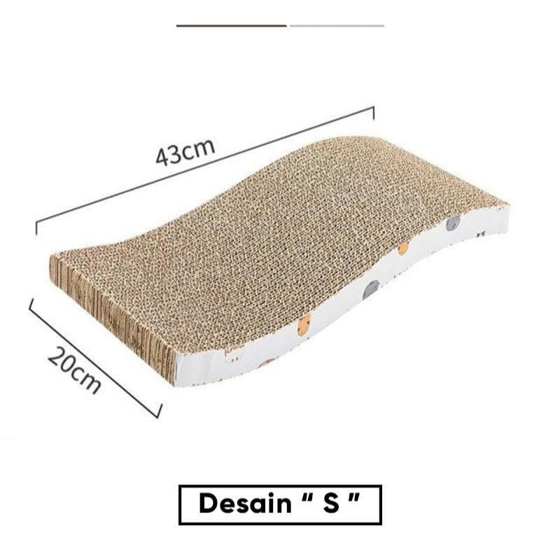 Jual PT Papan Garuk Kucing Mainan Cat Scratch Board Extra Tebal Garukan ...