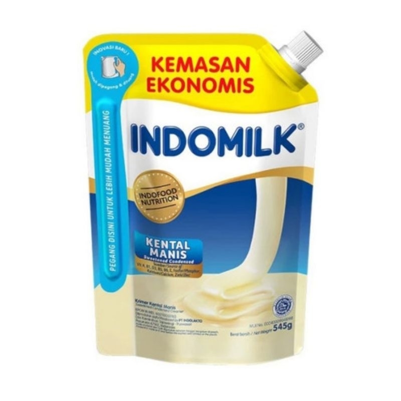 Jual Susu SKM Indomilk Putih Pouch Kemasan Ekonomis 545 Gram | Shopee ...