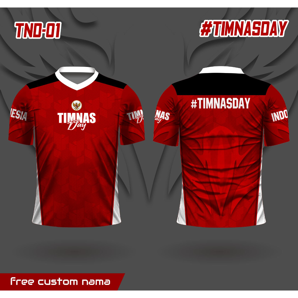 Jual Kaos fans bola indonesia baju jersey TIMNAS day kaos #timnasday ...