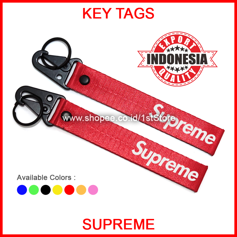 Jual GANTUNGAN KUNCI 5UPREME PREMIUM LOGO KEYCHAIN HYPEBEAST HIGH ...