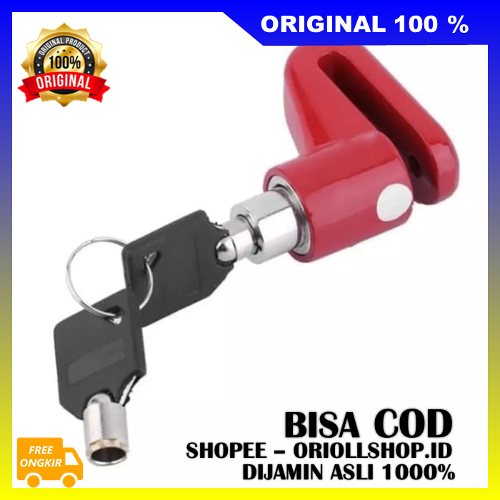 Jual New Vehicle Lock Kunci Gembok Motor Pengaman Rem Cakram Disc Brake ...