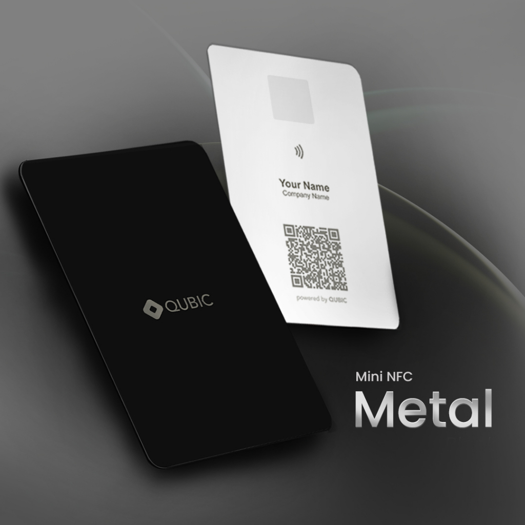 Jual Qubic Mini NFC Kartu Nama Digital Pintar Smart Business Card Metal ...