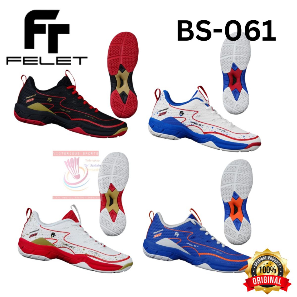 Jual SEPATU FELET BADMINTON BULUTANGKIS FELET BS 061 BS061 ORIGINAL | Shopee Indonesia