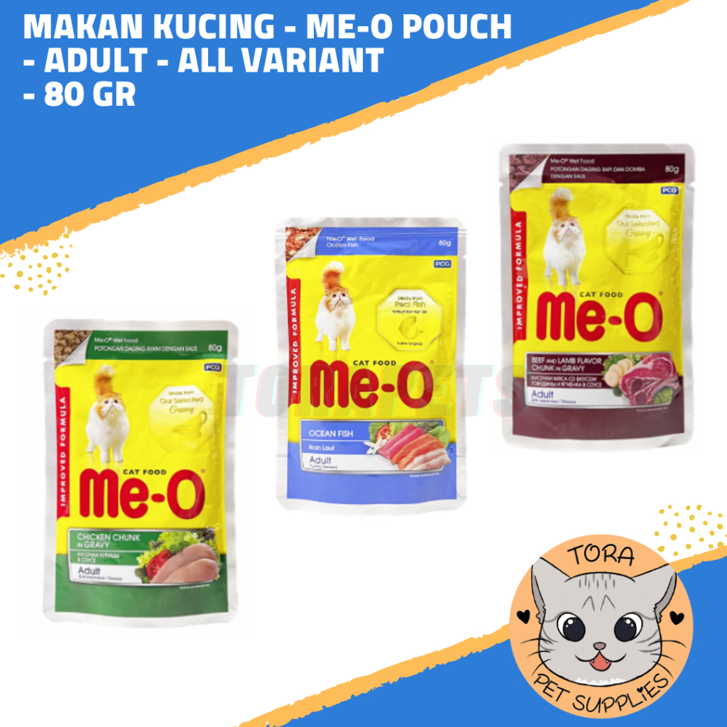 Jual MAKANAN KUCING MEO POUCH WET FOOD 80 GR KITTEN / ADULT [ CAT FOOD ...