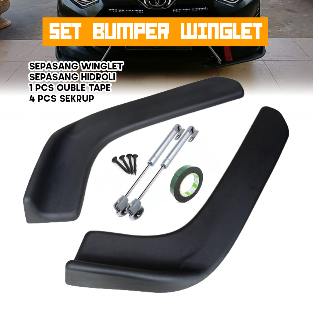 Jual Set Lips Bumper Universal Winglet Lips Bumper - Winglet Bumper ...