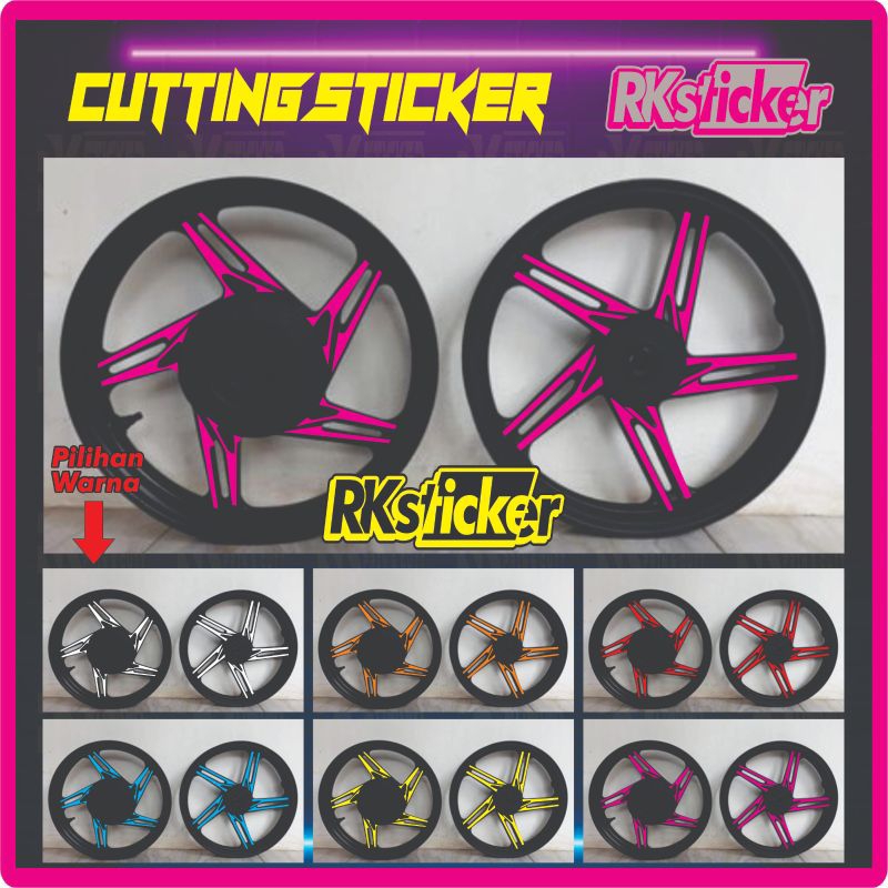 Jual Sticker Cutting VELG BEAT ESP ALA X-MODE Stiker Beat ESP X-Mode ...