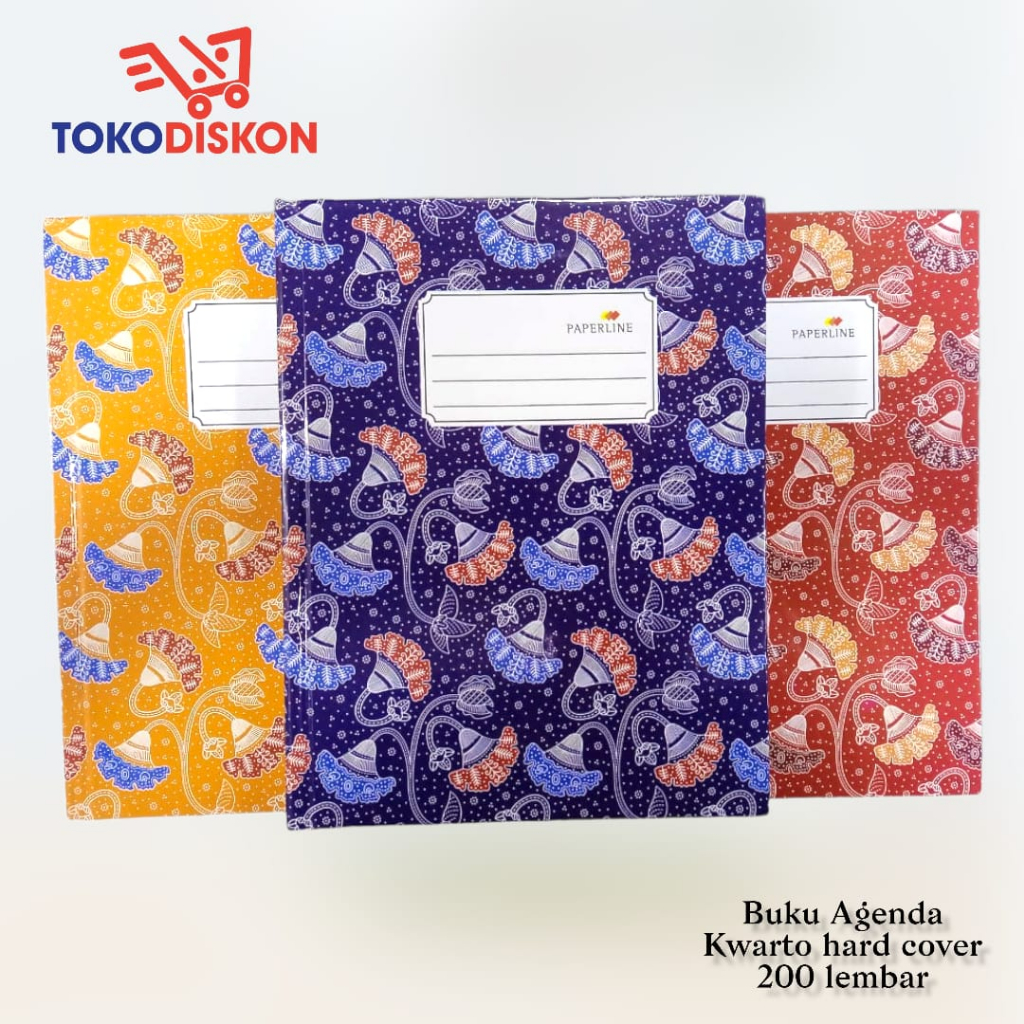 Jual Buku Agenda Kwarto Hard Cover 100 Lembar 200 Lembar | Buku Agenda Paperline Folio Kecil ...