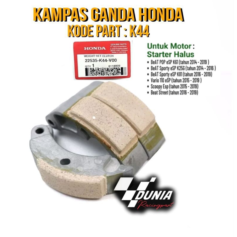 Jual Kampas Ganda Beat POP Beat Esp Beat fi New Beat Street Scoopy Esp Starter Halus K44 ...