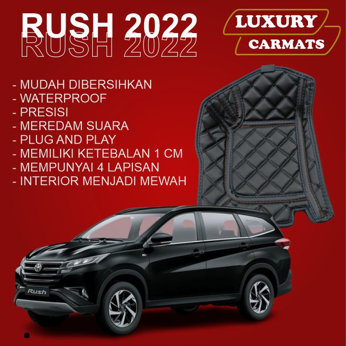Jual KARPET MOBIL LUXURY 360 PREMIUM CUSTOM FIT RUSH 2022 SINGEL LAYER ...