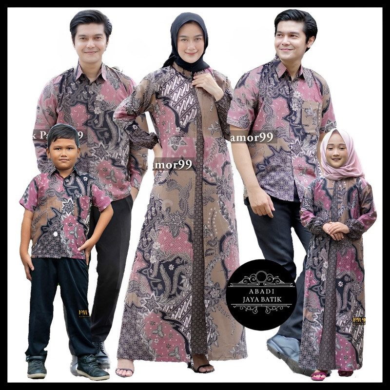 Jual Sarimbit Batik Couple Keluarga New Cardy Series Modern Ayah Ibu ...