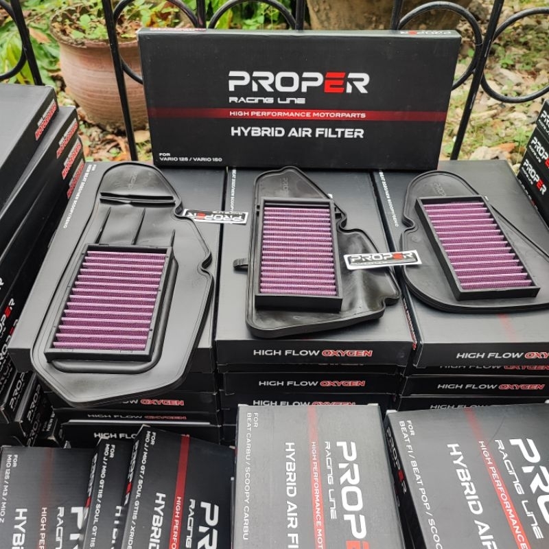 Jual Filter Proper Racing Line Hybrid nmax, aerox, Filterudara hybrid ...