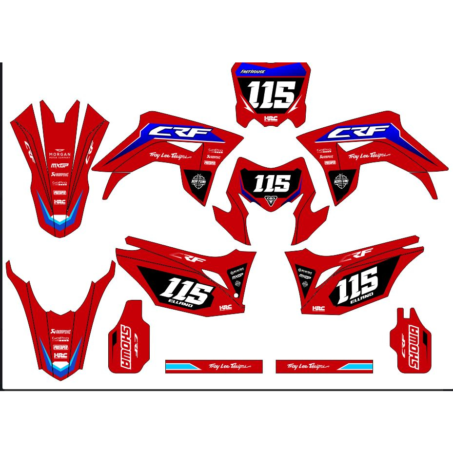 Jual Decal Sticker CRF 150L WARNA MERAH KEREN | Shopee Indonesia