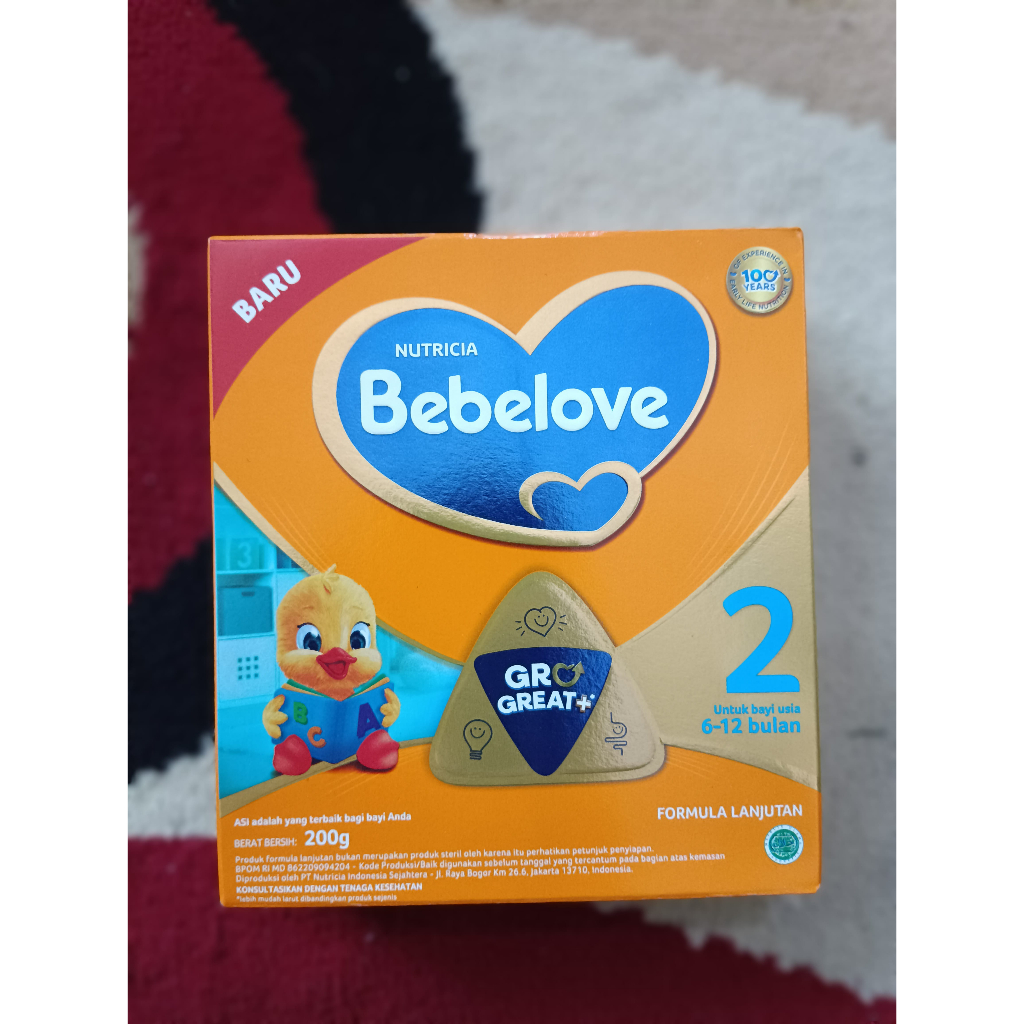 Jual Nutricia Bebelove 2 Susu Formula Bayi 6-12 bulan 200 Gram - Susu ...