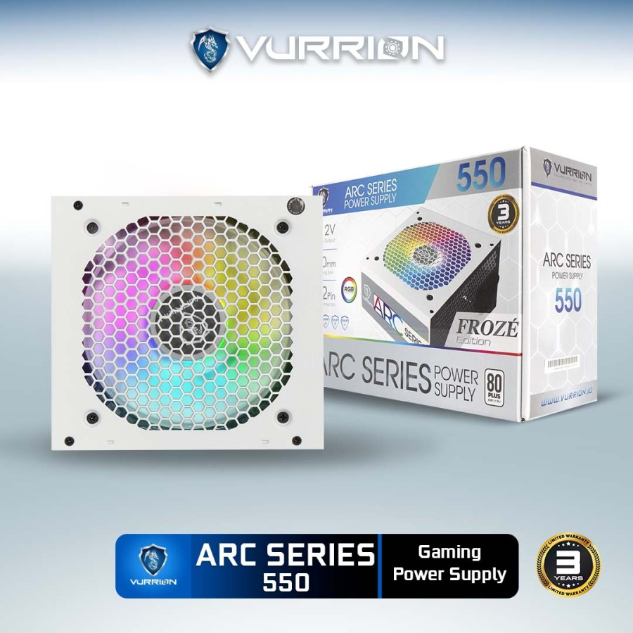 Jual Power Supply VURRION ARC Series 550Watt Froze Edition RGB - PSU ...