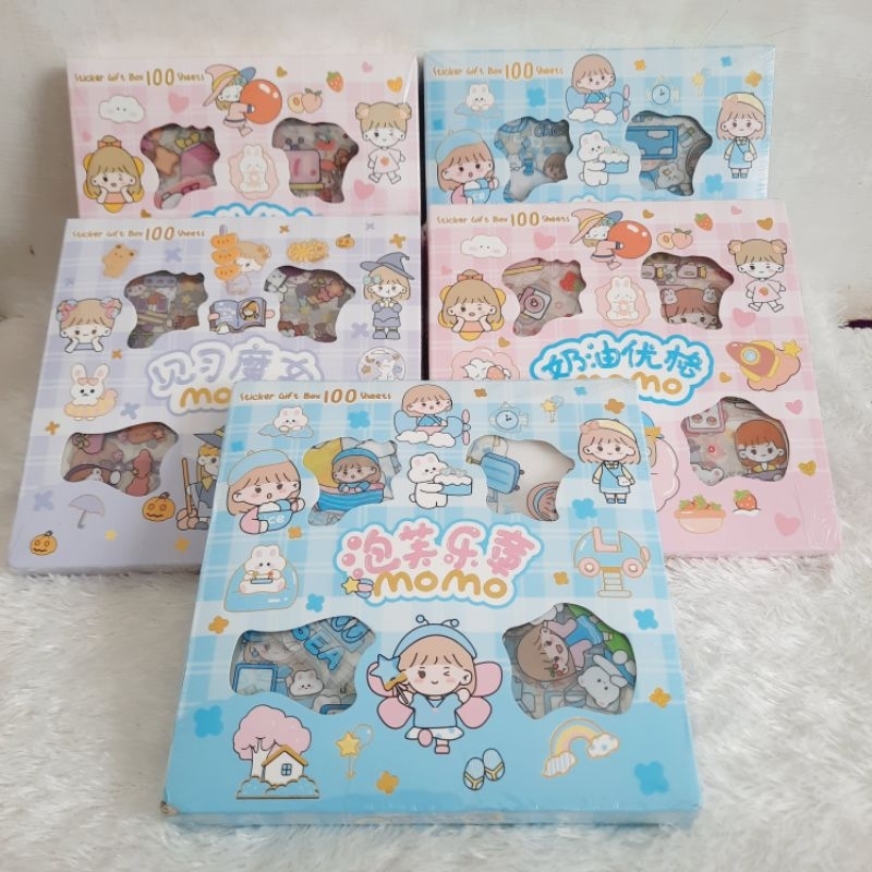 Jual Sticker MOMO viral isi 100 lembar | Shopee Indonesia