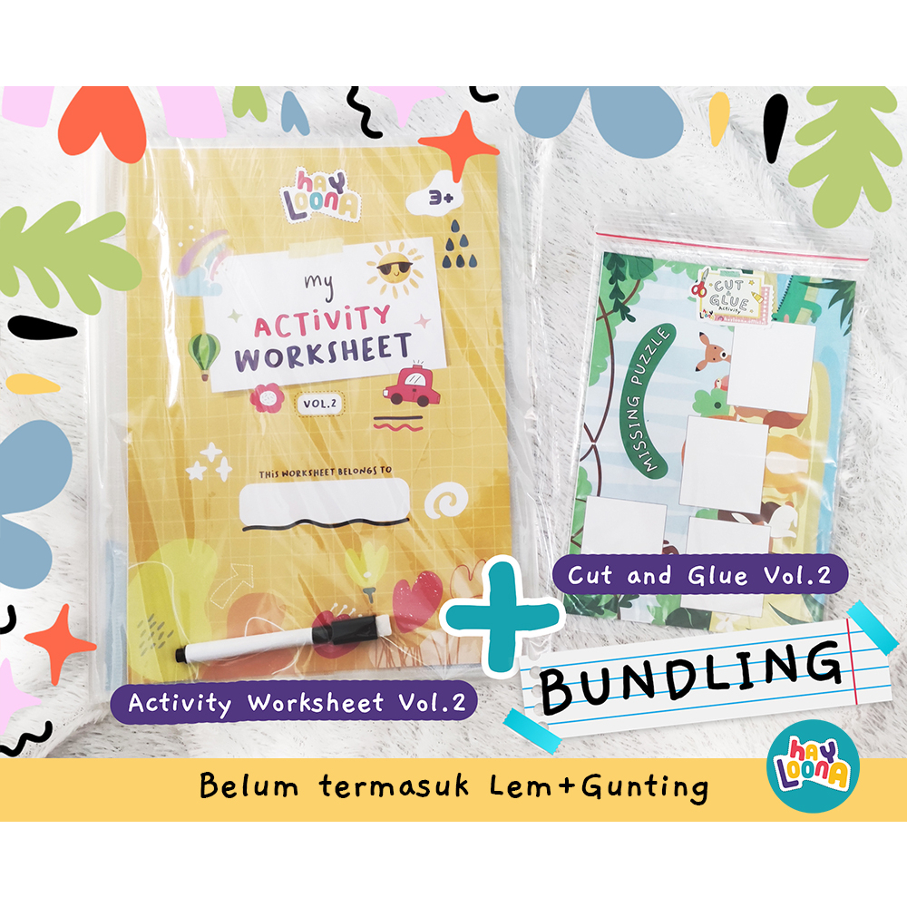 Jual Activity Worksheet / Book for Kids Toddler Paud Preschool (2 ...