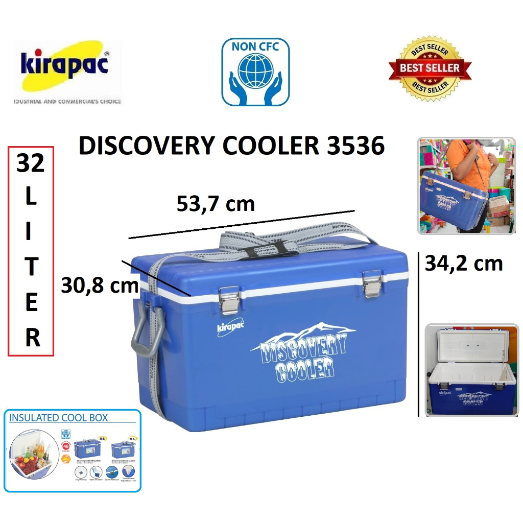 Jual KIRAPAC Discovery Kotak Es / Cool Box / Cooler Box 32 Liter 3536 ...