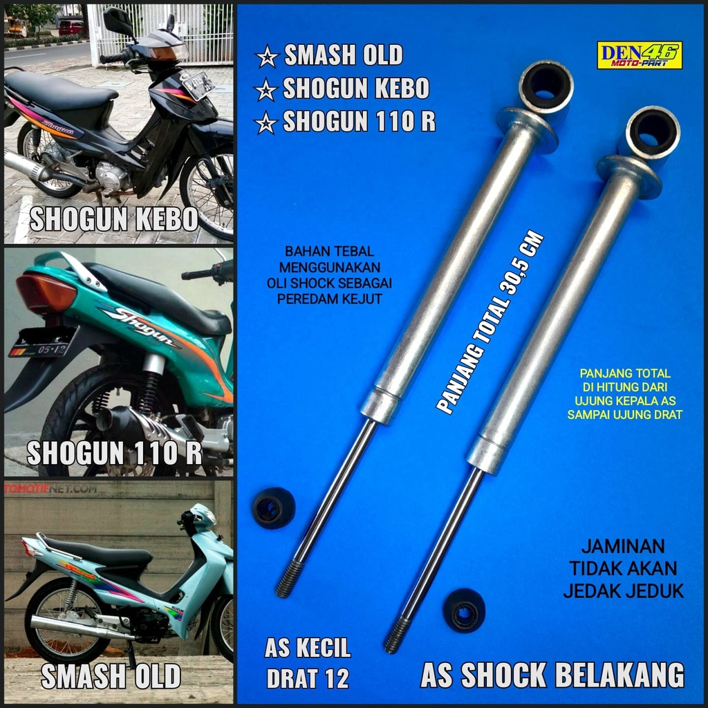 Jual AS HIDROLIS SHOCK SHOK SKOK BELAKANG MOTOR SUZUKI - SMASH OLD LAMA ...