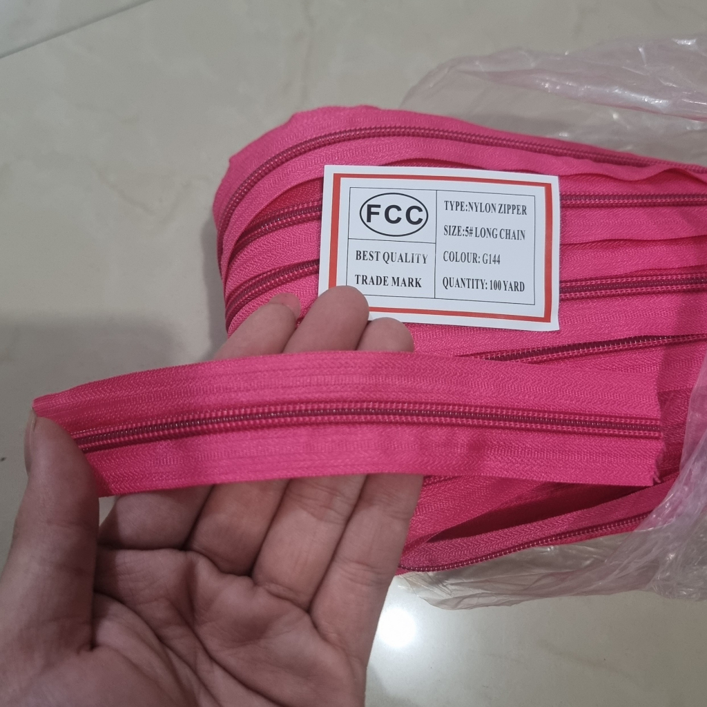 Jual Daun Resleting Roll Warna Gigi Halus No 5 Coil 100 yard Resleting Tas Zipper Rollan ...