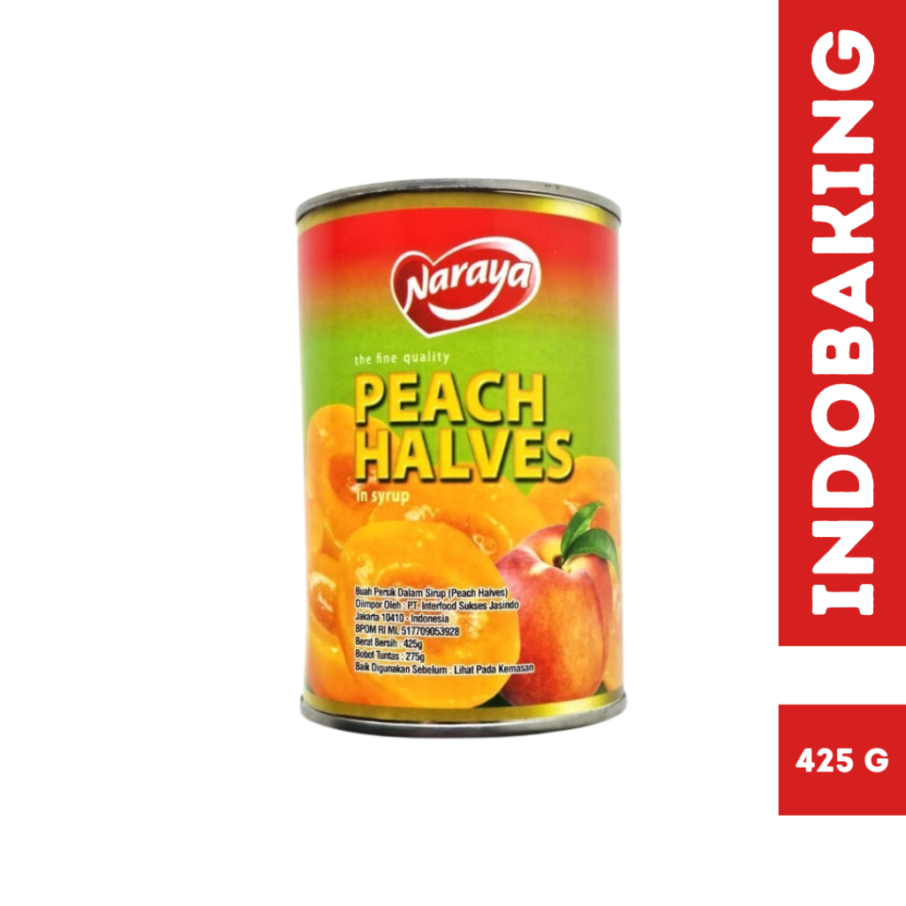 Jual Naraya Peach Halves in Syrup / Buah Peach Kaleng 425g | Shopee ...