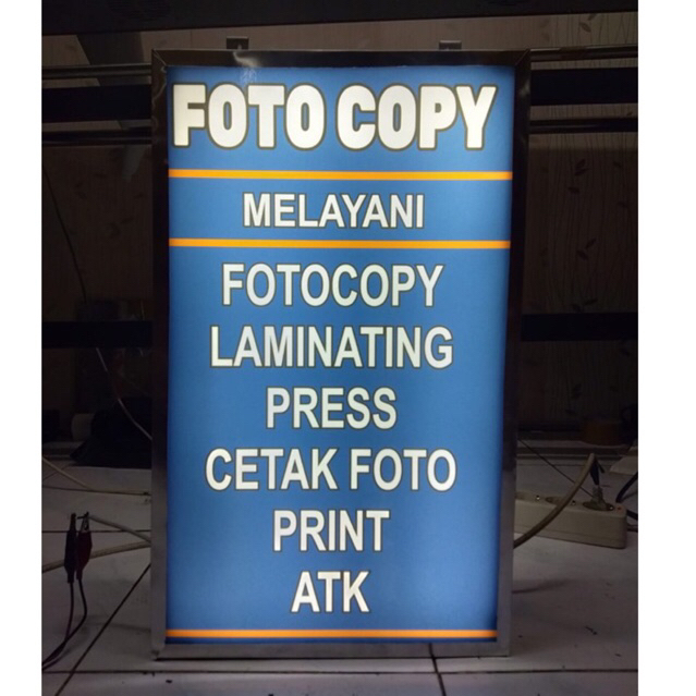 Jual NEON BOX AKRILIK DUA SISI | NEON BOX CUSTOM DESAIN NAMA TOKO ...