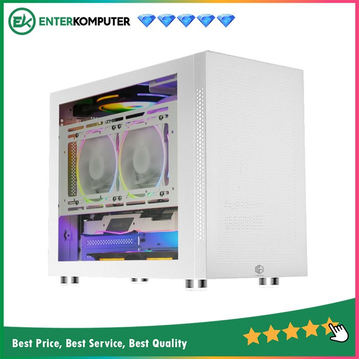 Jual CUBE GAMING AXEL V2.0 GLASS WHITE - SIDE TEMPERED GLASS - Casing ...