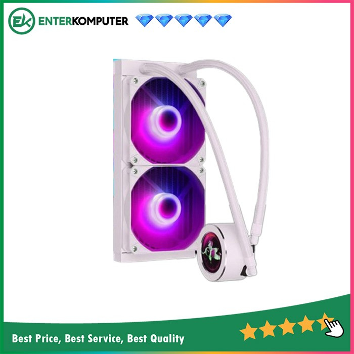 Jual PRIME PREMIUM ANIMA 240MM WHITE - Liquid Cooler LCD Display Custom ...