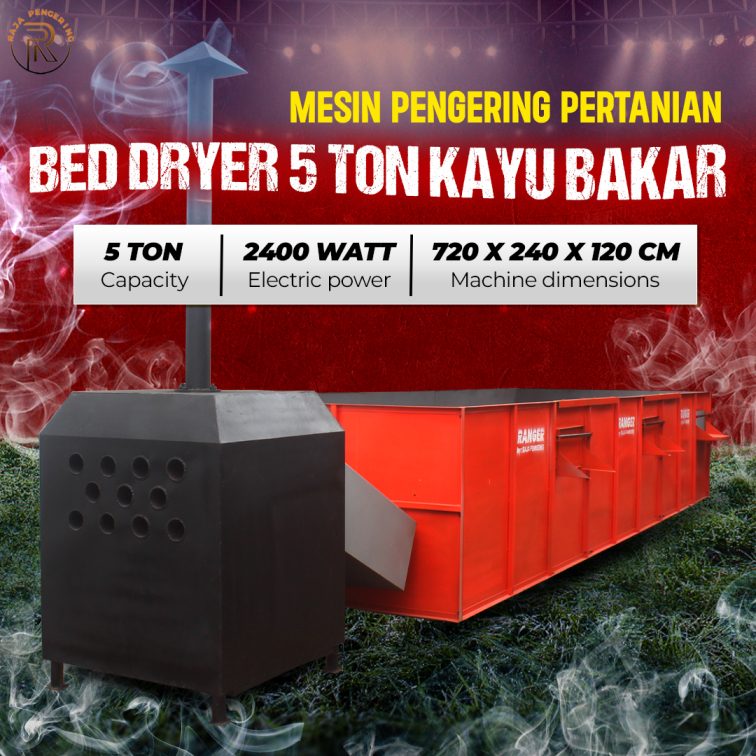 Jual Mesin Pengering Gabah Padi dan Jagung Kap. 5 Ton Tipe Kayu Bakar ...