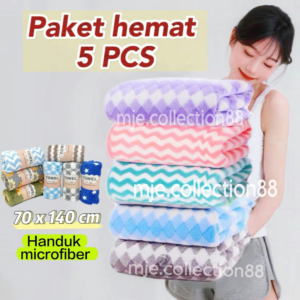 Jual Mje_collection88 A015 COD isi 5 PCS paket murah handuk dewasa ...