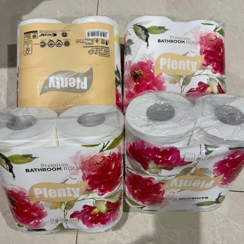 Jual Plenty® 3 Ply 280 Sheets Bathroom Tissue Tisu Toilet Tisu Roll ...