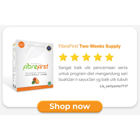 Jual FibreFirst | Minuman Diet | Diet & Detox | Fibre First 15 sachet ...