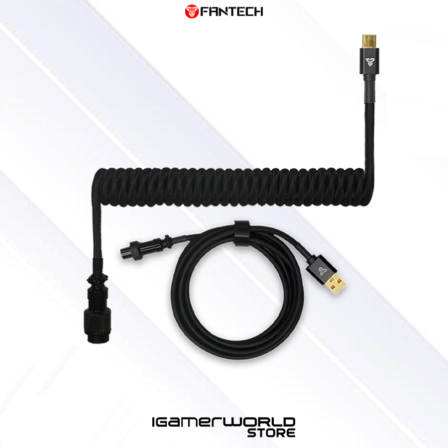 Jual Fantech AC701 Coiled Cable Aviator USB Type C for Mechanical ...