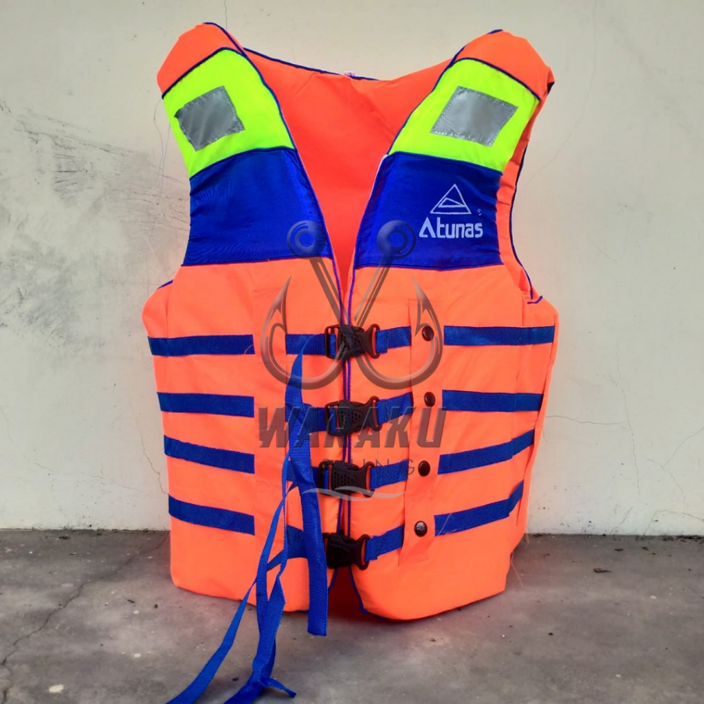 Jual Jaket Pelampung / Life Jacket ATUNAS Orange L ORIGINAL | Shopee ...