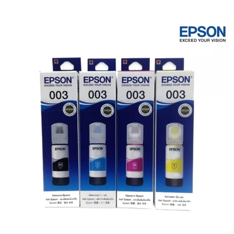 Jual Tinta Epson 003 T003 T-003 Original Hitam Biru Merah Kuning L1110 ...