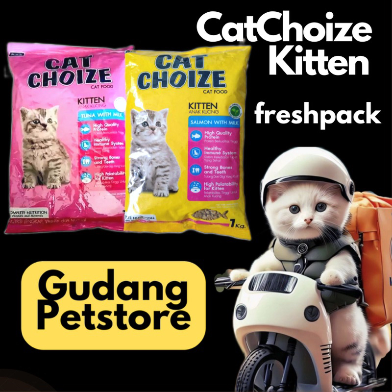 Jual CAT CHOIZE KITTEN 1 KG / CATCHOIZE KITTEN makanan kucing usia 2-12 ...