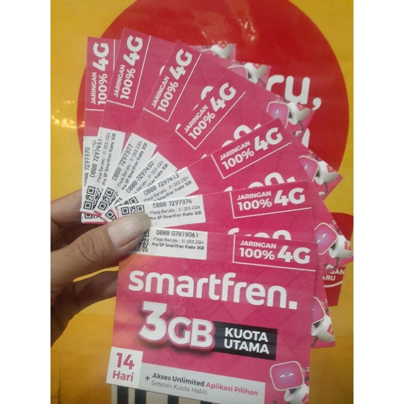 Jual Kartu Smartfren 3GB Nasional exp Des 2024 | Shopee Indonesia