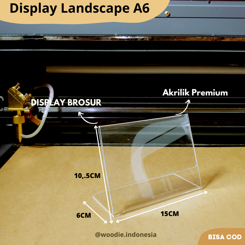 Jual Tent Card A6 & A5 Model Landscape Display Foto Holder Tempat ...